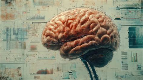 Brain Data Analysis A Visual Representation Of The Human Brain Integrated With Various Graphs