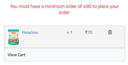 Set Minimum Order Amount Gift Wrapping In Output Books