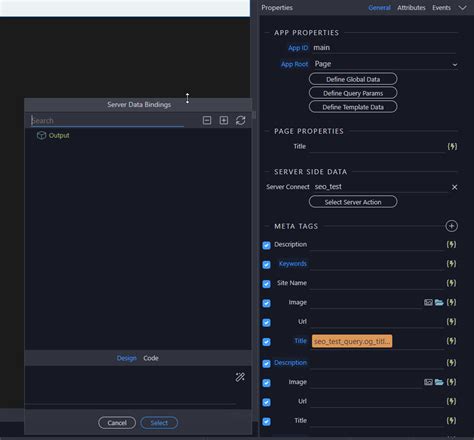 server side data not pickable in data picker on layout page bugs