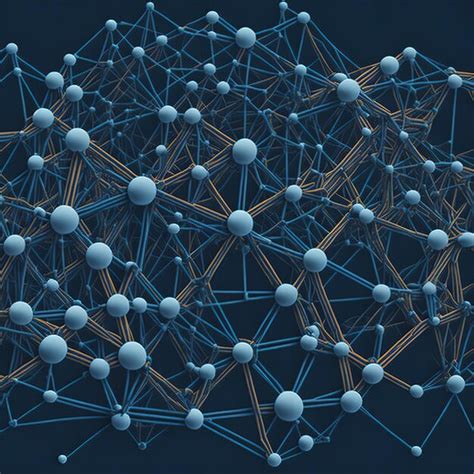 Premium Photo A Blue Background With A Complex Structure Made Of Dots And Dots