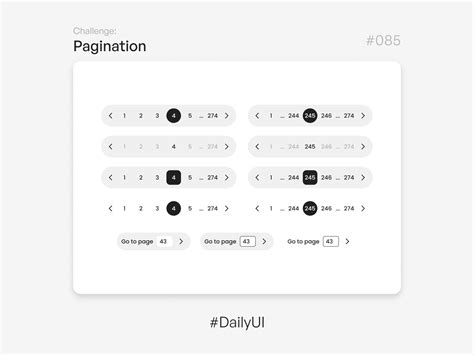 pagination challenge daily ui 085 by jeffrey gomes on dribbble
