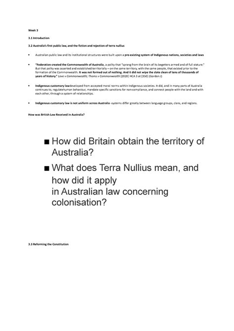 week 3 lecture notes week 3 3 introduction 3 australia s first