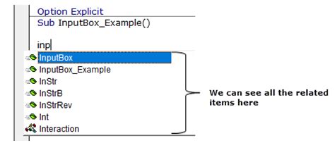 VBA InputBox Function How To Create InputBox Store Values