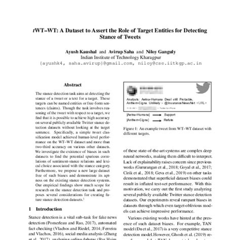 Twtwt A Dataset To Assert The Role Of Target Entities For Detecting