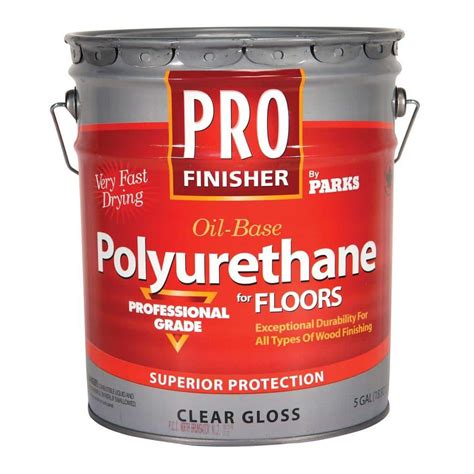 Rust Oleum Parks Gal Clear Gloss Oil Based Interior Polyurethane The Home Depot