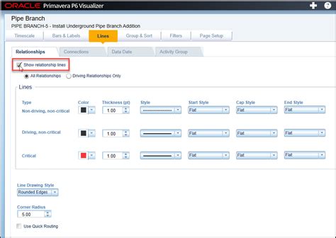 Timescaled Logic Diagrams In P6 Visualizer Ten Six