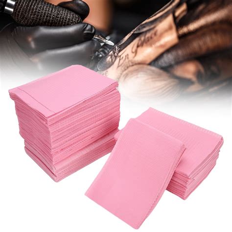 ส่งจากไทย แผ่นรองเอนกประสงค 125ชิ้น แผ่นรองอุปกรณ์สักคิ้ว ผ้ารองอุปกรณ์สัก กระดาษรองสักคิ้ว