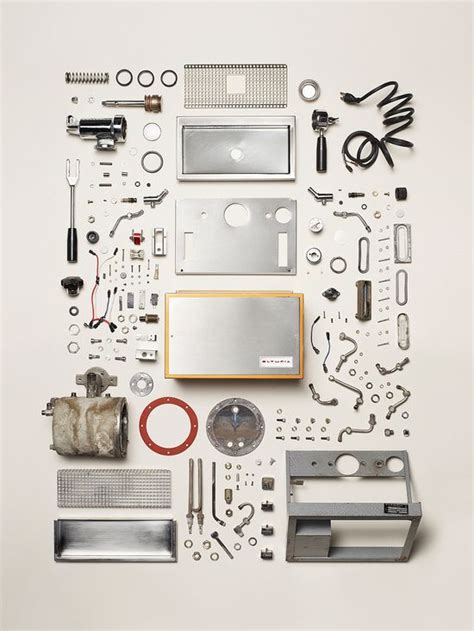 Project Of Disassembled Objects Shown In Detail In A Flat Lay Once