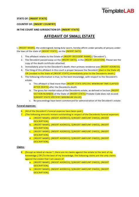 40 Free Affidavits Of Residence Affidavit Of Address Samples