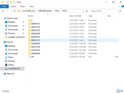 can admins access decrypted moveit folders and files via unc from