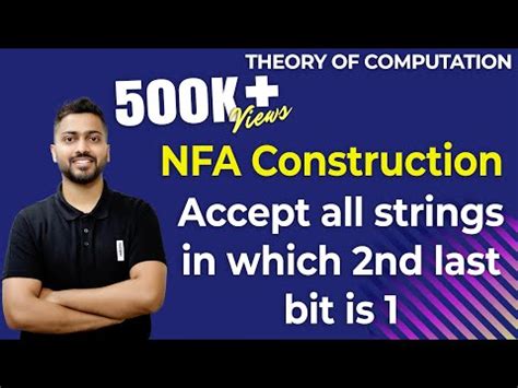 Design NFA Of All Binary Strings In Which Nd Last Bit Is NFA Designing Video Lecture Crash