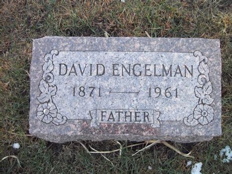 David Engelman 1871 1961 Find A Grave Memorial
