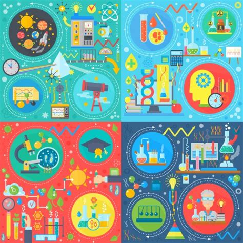 Science Vector Images Over