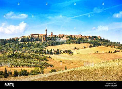 Tuscany Pienza Italian Medieval Village Siena Val D Orcia Italy
