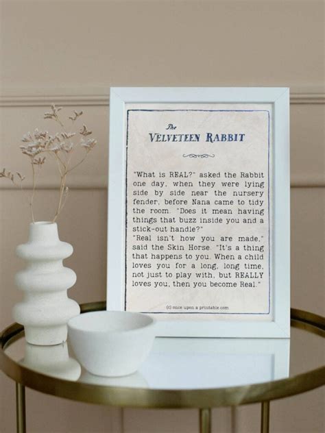 The Velveteen Rabbit Quotes Free Printables Once Upon A Printable