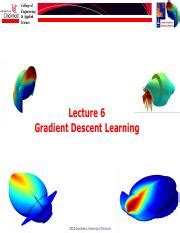 Mastering Gradient Descent: Key Concepts and Techniques | Course Hero