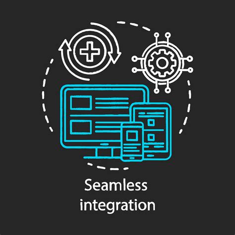 Seamless Integration Concept Chalk Icon Referral Marketing Idea Smm