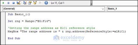 Excel VBA Range Address Examples ExcelDemy