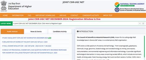 CSIR UGC NET December Registration Window Closes Today Last Day To Apply At Csirnet Nta Ac In