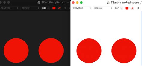 are textedit and quicklook still getting dark mode wrong the