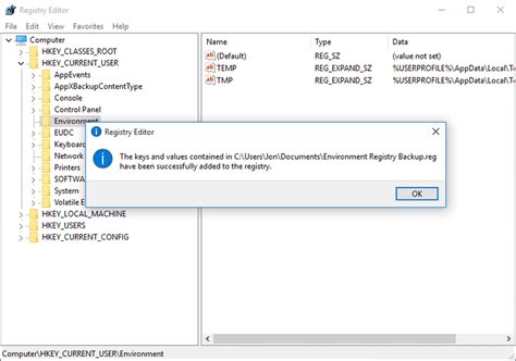 How To Restore The Registry Windows 10 8 7 Vista Xp