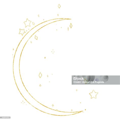 골드 빛나는 페인트 얼룩 손으로 그린 일러스트레이션 브러시 스트로크 페인트 장식 장식 골든 보헤미안 곡초류에 대한 스톡 벡터