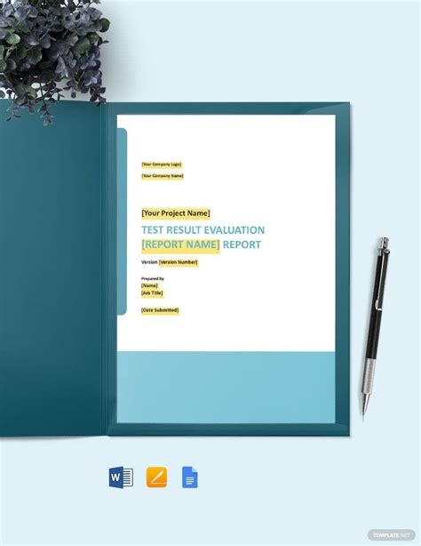 Editable Test Report Templates In Word To Download