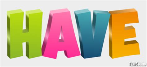 Have Text Effect And Logo Design Word