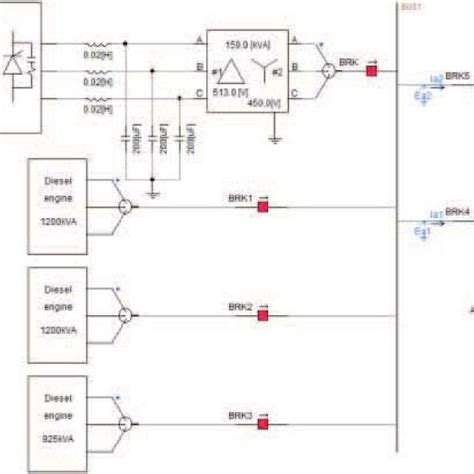 Pscad Simulation Model Of Multiple Diesel Generators Download Scientific Diagram