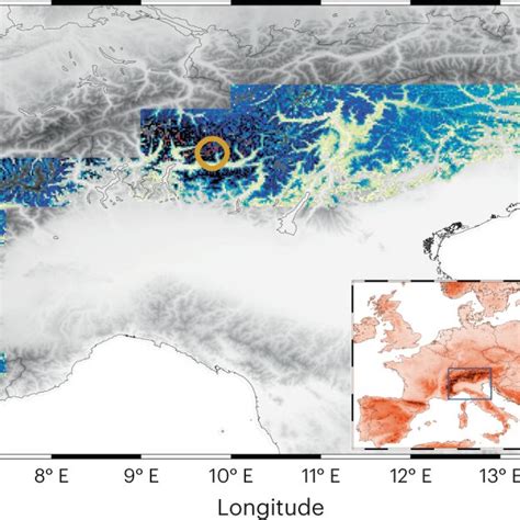 Spatial Signature Of The Ventina Indexed Ring Width Chronology The Map Download Scientific