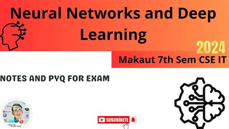 Neural Networks And Deep Learning Exam Notes And Pyq ️makaut Makaut Aimldl Deeplearning Exam