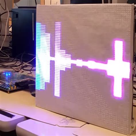 Fpga Powers Blazingly Fast Led Matrix Audio Visualizer Hackaday