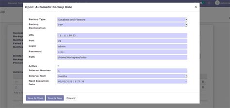 Automatic Backup Odoo Appsgate Odoo Gold Partner United Arab Emirates