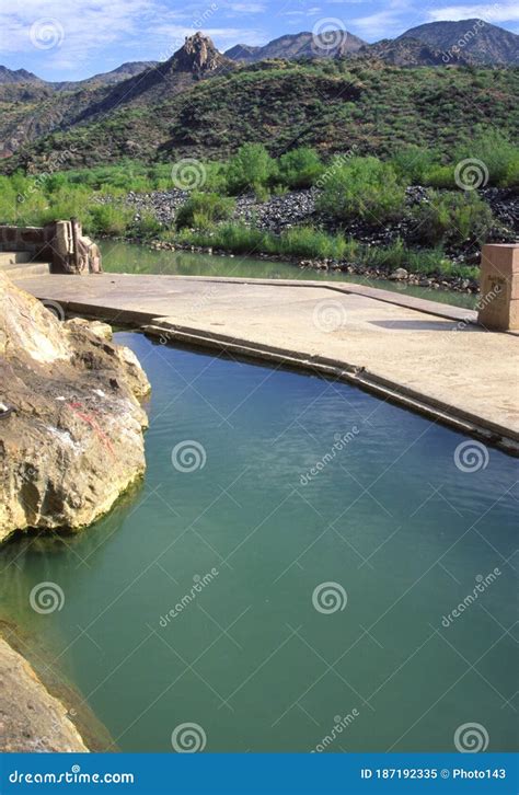 Historic Verde Hot Springs Coconino National Forest Arizona Stock