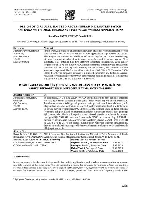 Pdf Design Of Circular Slotted Rectangular Microstrip Patch Antenna