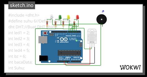 Sensor Suhu Dht Copy Wokwi Esp32 Stm32 Arduino Simulator