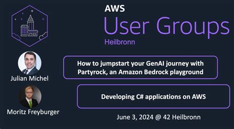 Julian Michel On Linkedin Aws Usergroup Meetup Heilbronn Aws Genai Aws Partyrock Aws…