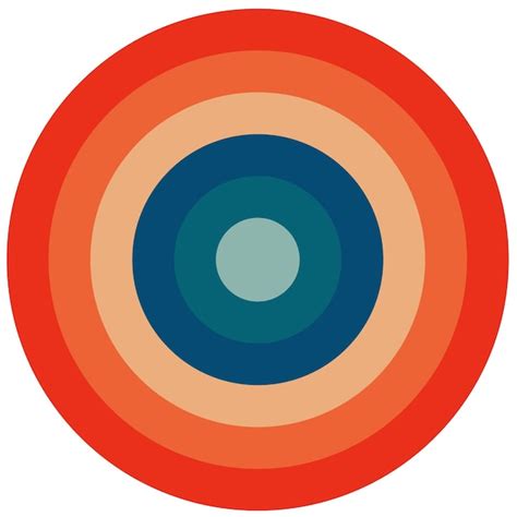 Premium Vector Circle Vector Illustration In Retro Style