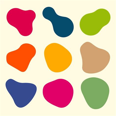 Organic Background Shapes Free Vector Free Download Irregular Shapes