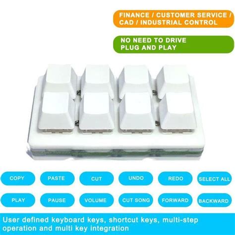 Portable Mini Keys Keypad DIY Shortcut Keyboard Function Keyboard Programmable Mechanical