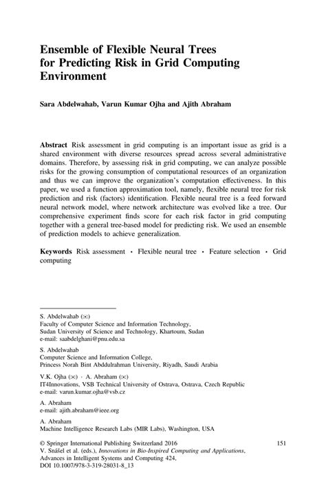 Pdf Ensemble Of Flexible Neural Trees For Predicting Risk In Grid