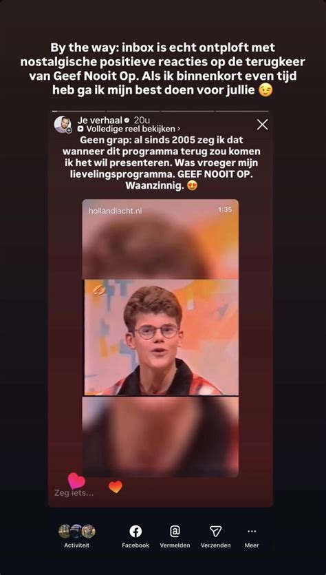 Jim Bakkum Hoopt Op Tv Terugkeer Programma Geef Nooit Op