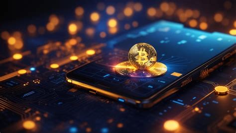 Premium Ai Image Bitcoin Golden Coin On Computer Circuit Board