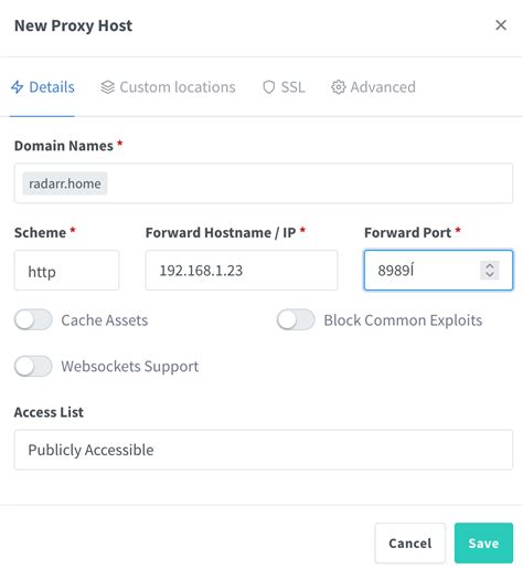 local forwarding not working with nginx proxy manager here are my