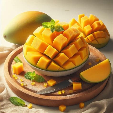 Premium Photo A Photograph Of A Delicious Fresh Sweet And Juicy Ripe Orange Mango