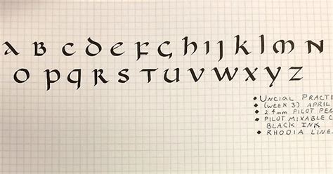 Uncial Script Practice Week 3 Album On Imgur