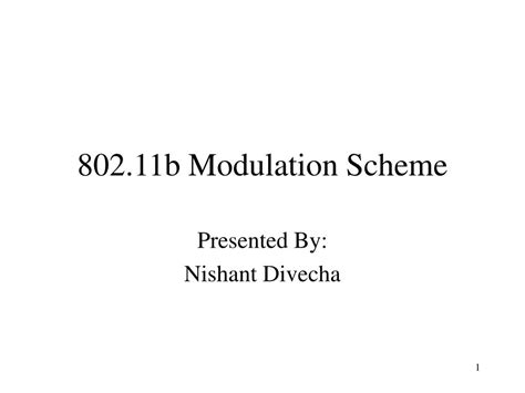 PPT B Modulation Scheme PowerPoint Presentation Free Download ID