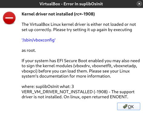 After Upgrading To Kernel 612 Virtualbox Fails To Start Fedora Discussion