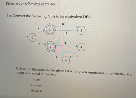 solved please solve following exercises 1 a convert the