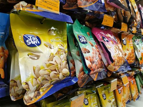 Peanut Based Snacks Packed In Commercial Packs And Hung For Sale